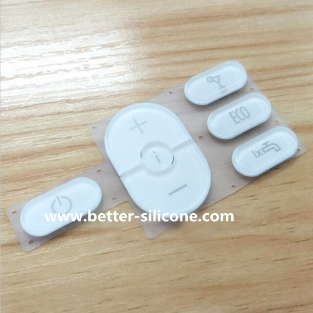 Silicone Rubber Keypad with Plastic Key Cover from China manufacturer ...