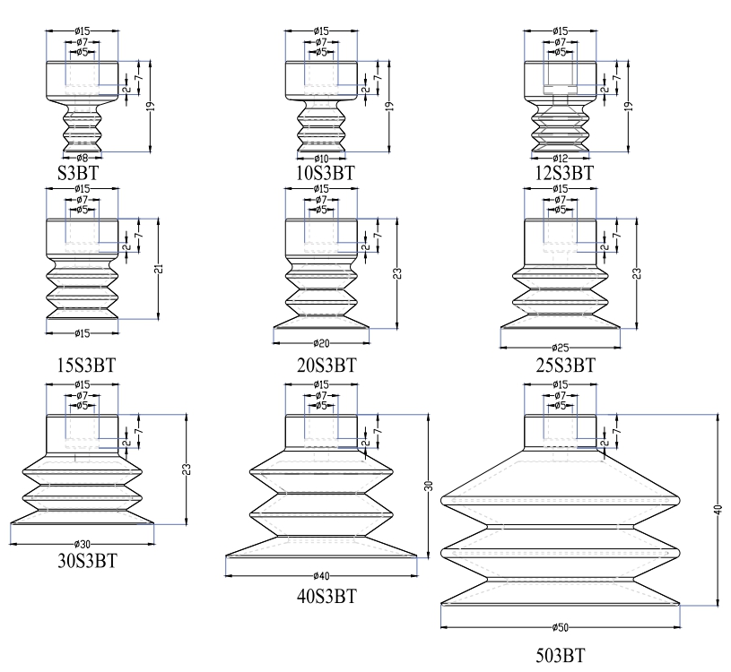 Small Suction Cups | Mini Vacuum Cups | Rubber Suction Pads Wholesale ...
